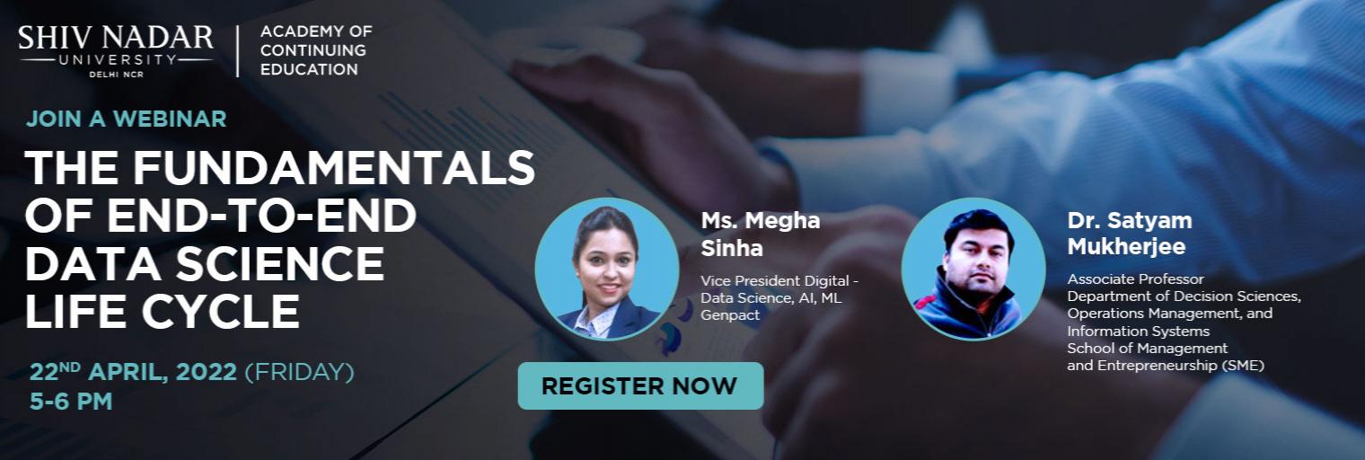 The Fundamentals of End-to-End Data Science Life Cycle - Online, Online