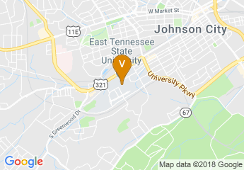East Tennessee State University Map