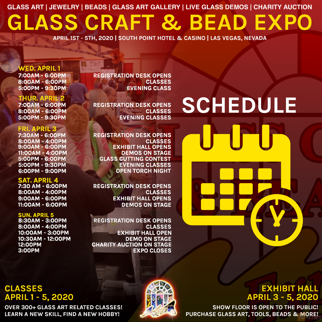 GCBE (Apr 2026), Glass Craft & Bead Expo, Las Vegas USA - Workshop