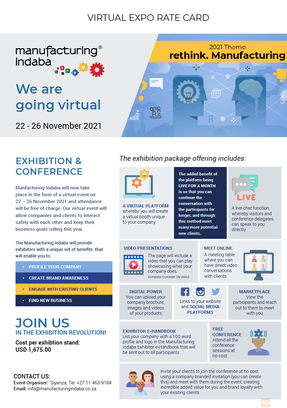 Manufacturing Indaba (Oct 2024), Manufacturing Indaba Conference and ...