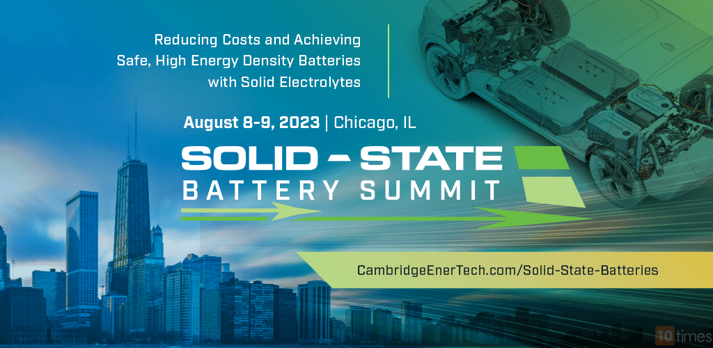 CET4SolidState (Aug 2024), Solid-State Battery Summit, Chicago USA - Conference