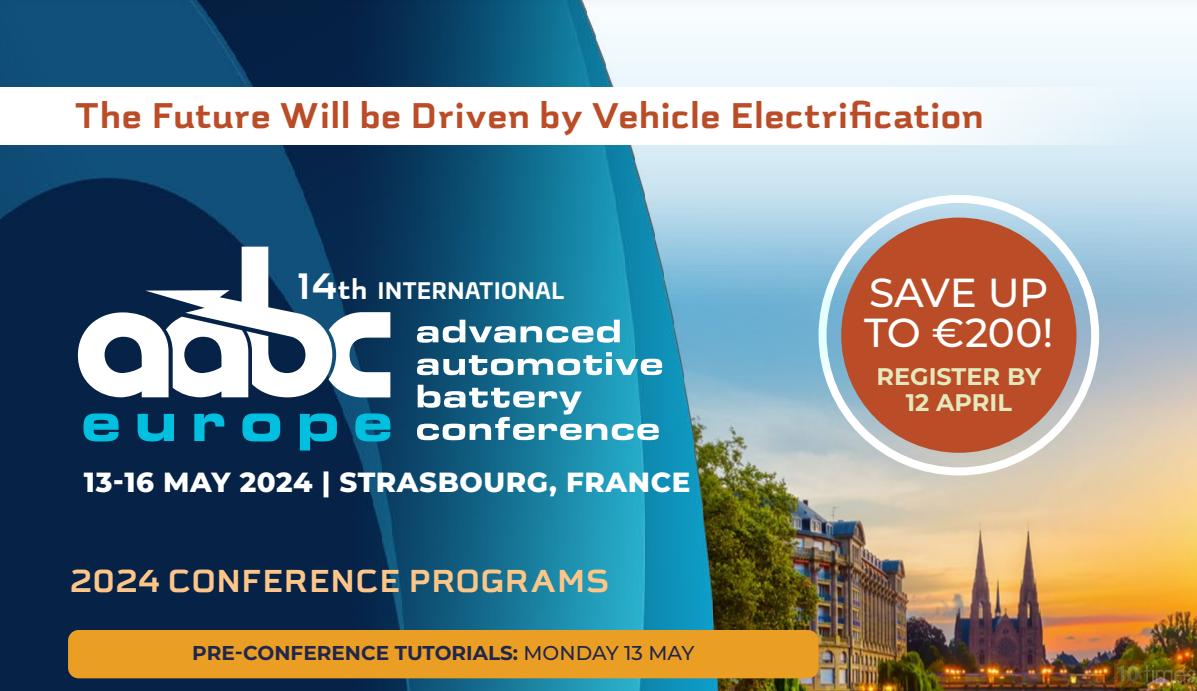 AABCEurope (May 2024), Advanced Automotive Battery Conference Europe ...