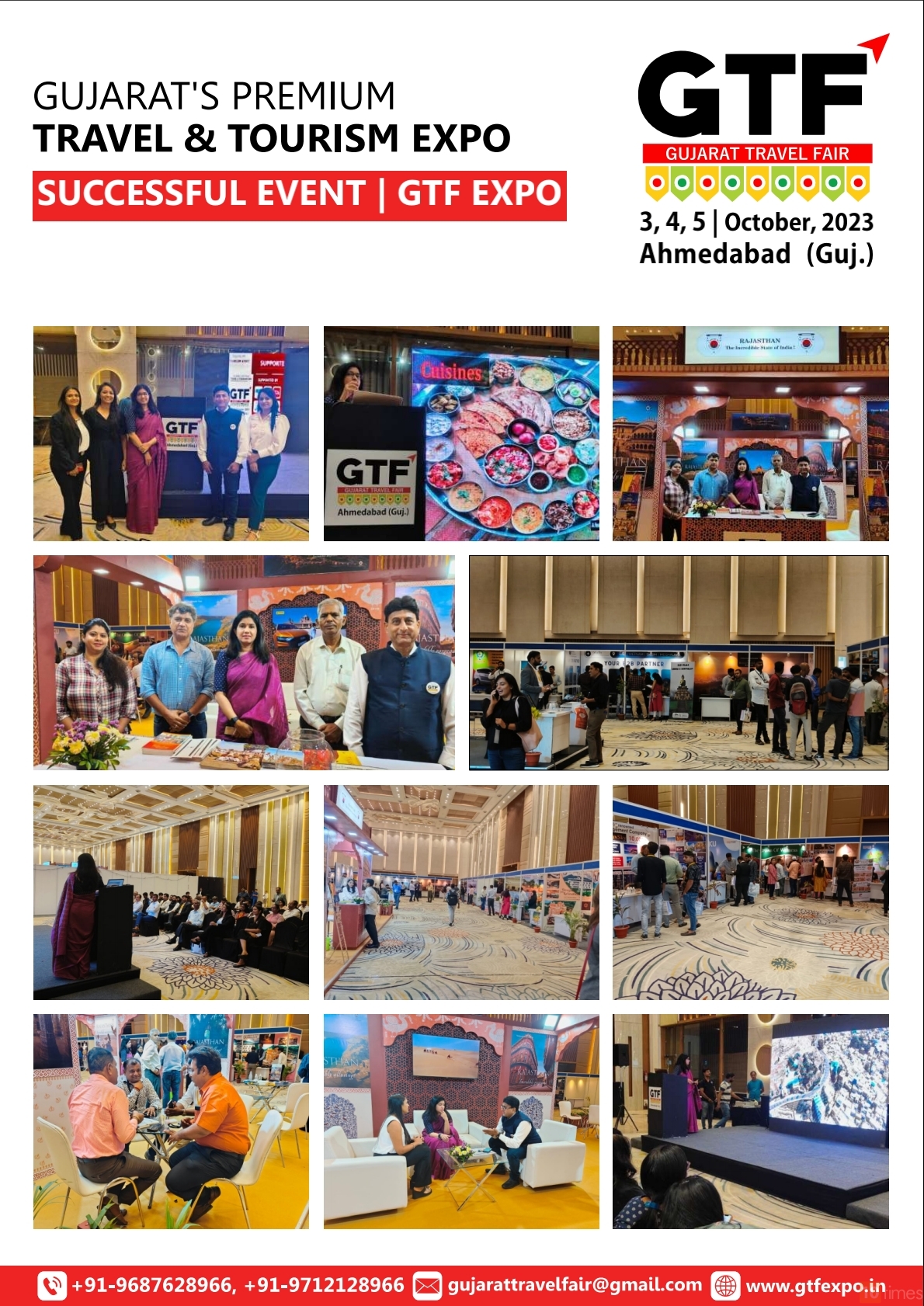 GTF Expo (Jul 2024), Gujarat Travel Fair, Ahmedabad India - Trade Show