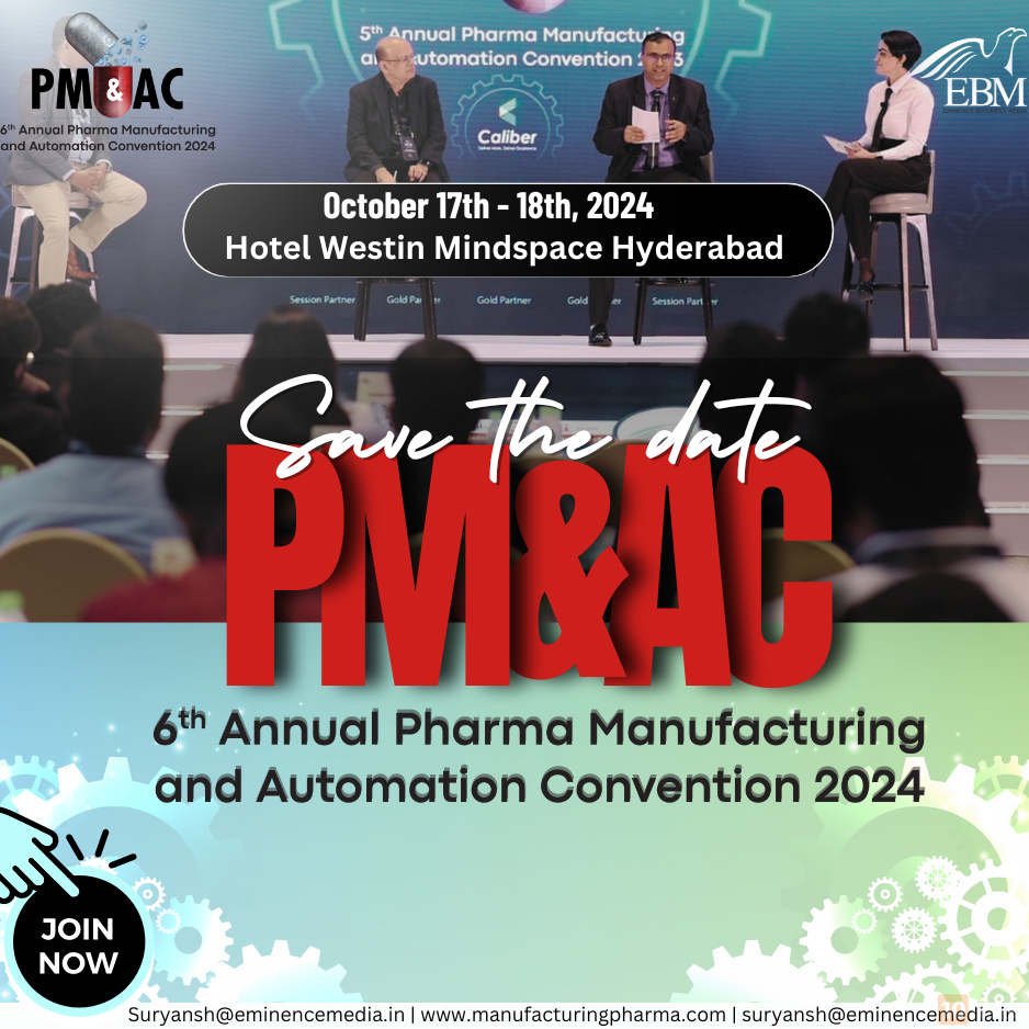 PMAC (Oct 2025), Annual Pharma Manufacturing & Automation Convention ...