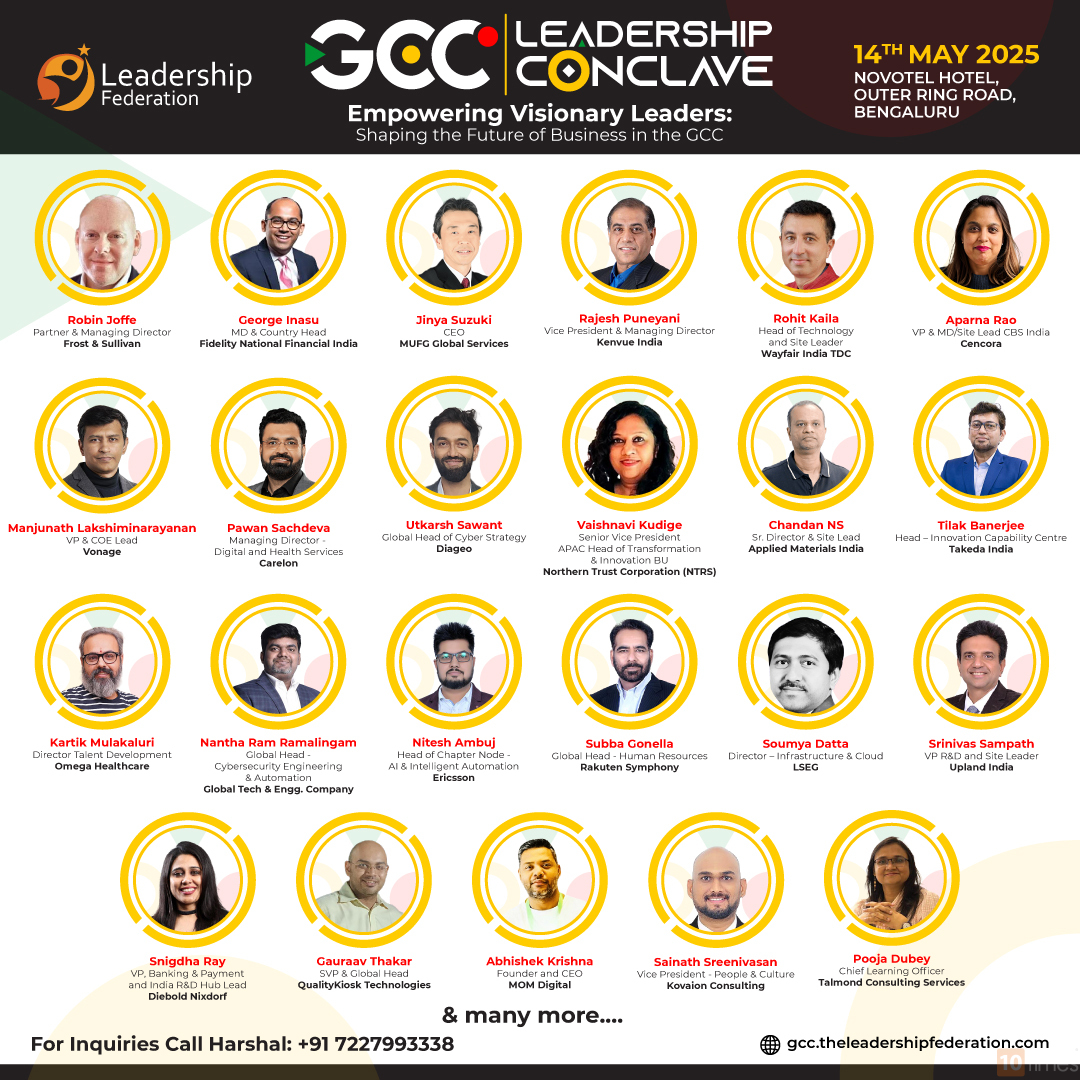 GCC (May 2025), GCC Leadership Conclave, Bengaluru India - Conference
